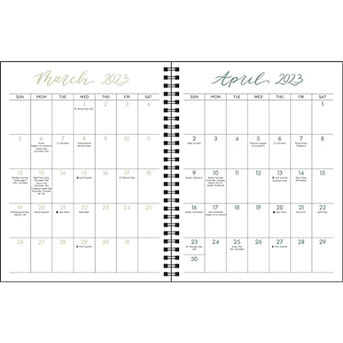 Scriptures and Florals 16-Month 2022-2023 Weekly/Monthly Planner Calendar