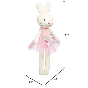 Stephen Joseph, Stuffed Animal Toy 11 inches, Small Super Soft Plush Doll, Toys for Baby, Toddler, Kids, Bebe Bunny