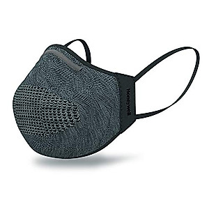 Honeywell Safety Dark Gray Dual Layer Face Cover with 8 Replaceable Inserts, Size M/L (RWS-50111)