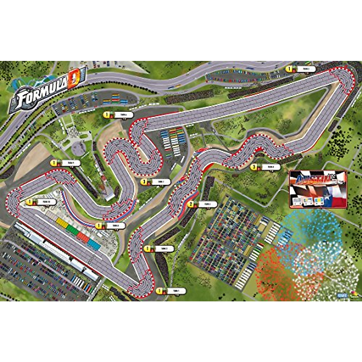 Formula D Board Game Austin - Nevada EXPANSION - Race An Iconic Circuit and Conquer Treacherous Tracks! Strategy Game for Kids & Adults, Ages 8+, 2-10 Players, 60 Minute Playtime, Made by Zygomatic