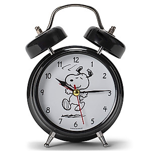 Mark Feldstein The Original Snoopy Peanuts Wacky Waker Bedside Alarm Sound Clock 7x5