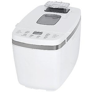 Patioer Bread Maker Machine with Gluten Free Setting 3LB 2.5LB 2LB Automatic Loaf Bread Machine with Fruit & Nut Dispenser 14-in-1 Breadmaker Dual Paddle Programmable 3 Crust Colors, White