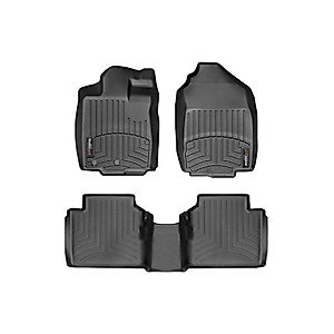 WeatherTech Custom Fit FloorLiners for Fusion, MKZ - 1st & 2nd Row (442991-441083), Black