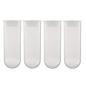 uxcell 10 Pcs 100ml Plastic Centrifuge Tubes with Snap Cap, Polypropylene Graduated Micro Centrifuge Tube, Round Bottom, Clear, Storage Container for Beads Sample Lab