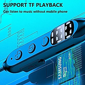 Neck Type Bluetooth 5.2 Headset - Noise Reduction Earbuds - High Capacity Intelligent Digital Display - Stereo Delay Free - Sports Bluetooth Headset