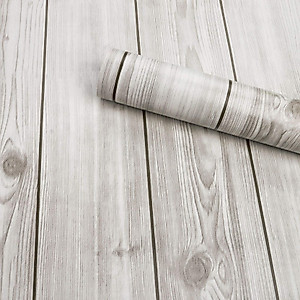 Walldecor1 Wood Grain Contact Paper Self Adhesive Peel and Stick Film for Cabinets Shelves Drawers Faux Maple Wood Textured Shelf Paper Sticker Covering 16 x 78.7 Inches