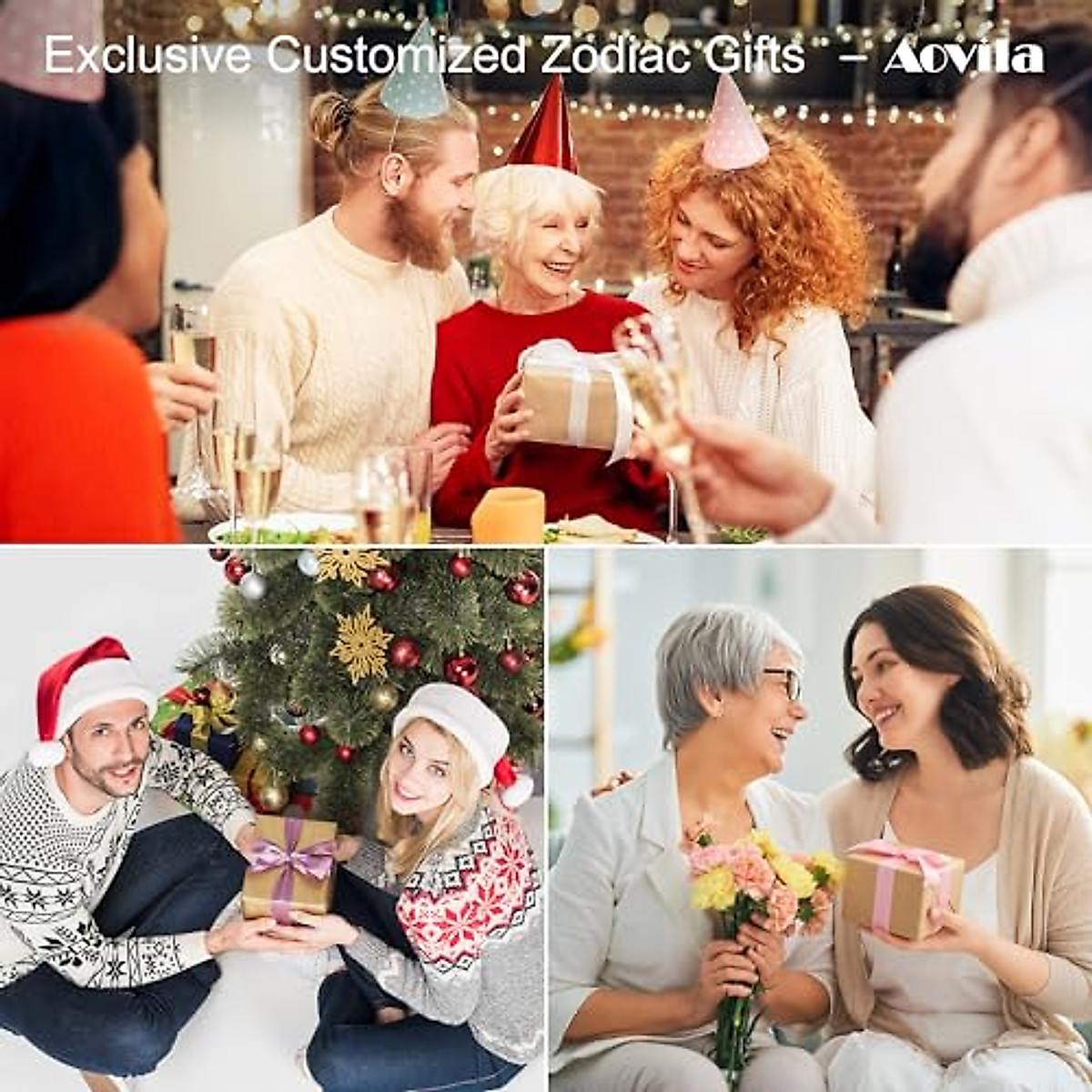 AOVILA Taurus Gifts for Women Gold Votive Candle Holder Tea Light Candle Holder with Tea Light Candle Gift Set for Zodiac Astrology Birthday Gifts Women Mother Home Decor Table Centerpiece