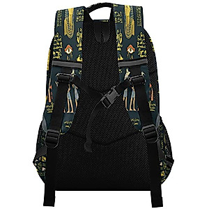 Vozoza Ancient Egypt Theme Backpack for Girls Kids Boys School Bookbags,Student Laptop Backpack Carrying Bag Casual Lightweight Travel Sports Day Packs