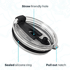 Arctic Tumblers | 30 oz Matte Black Insulated Tumbler with Straw & Cleaner - Retains Temperature up to 24hrs - Non-Spill Splash Proof Lid, Double Wall Vacuum Technology, BPA Free & Built to Last