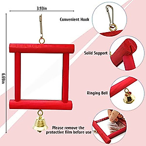 BNOSDM 5 Pieces Chicken Xylophone Toys Chicken Mirror Toy Chick Veggies Skewer Vegetable Hanging Feeder Coop Accessories Chicken Coop Toys for Hens Roosters Birds