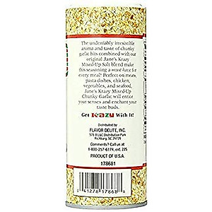 Set of 2 Jane's Krazy Chunky Mixed-Up Garlic Seasoning, 4.75 Ounce