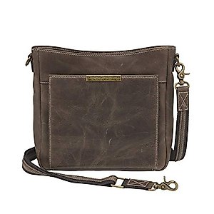 GTM Buffalo LTHR Small Satchel, Black