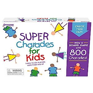 Super Charades for Kids Board Game - The 'No Reading Required' Family Game by Pressman