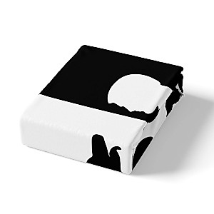 Dog Side and My Side Printed Comforter Cover King Size Couple Bedding Comforter Set Black White Dog Printed Decor Bedding Set for Adult Couple Romantic Theme Soft Duvet Cover with Zipper Closure