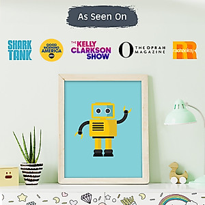 Pink Picasso Kits Paint by Number for Kids Ages 5-12 | DIY 8x10 Beginners Kids Paint Set Color by Numbers Canvas Painting Kits | As Seen On Shark Tank & Oprah's Favorite Thing| (Robot)