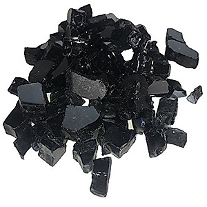 Black Reflective 1/4" Fire Pit Fire Glass 10lbs