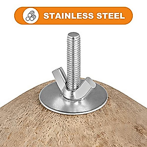 balacoo Coconut Shell Birds Nest- Natural Coconut Shell Bird Nest Keep Warm House Hut Cage for Pet Parrot Budgies Parakeet