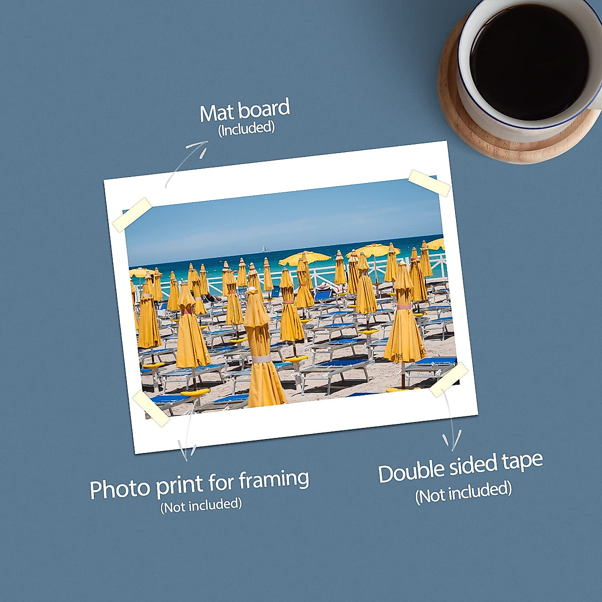 Golden State Art, Pack of 10 Uncut 8x10 White Mats Matboards, Acid Free Backing Matt Board for Photos, Frames, DIY Projects