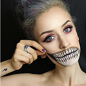 LAKIYOYO 15Pcs Vintage Punk Rings for Men Adjustable Snake Ring Dragon Rings Gothic Knuckle Stacking Finger Rings Jewelry Set