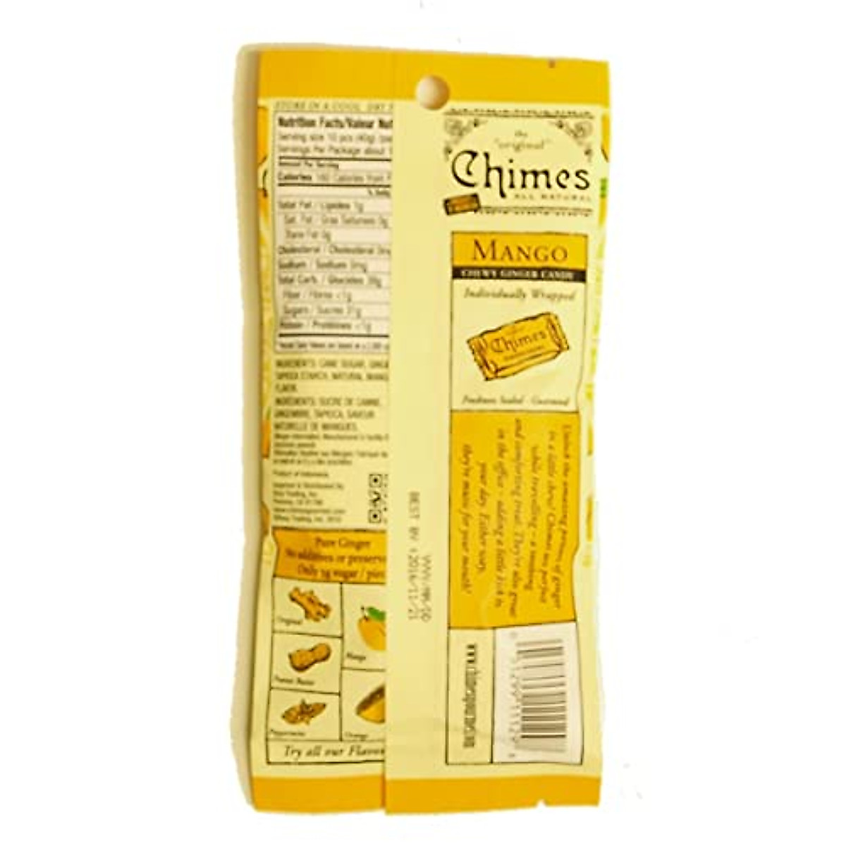 Chimes' Ginger Chews - Variety 3 Pack - Original, Mango, and Orange