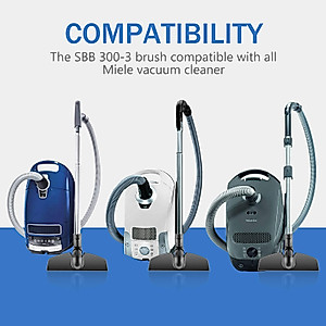 KEEPOW Parquet Twister Floor Brush SBB 300-3 for Miele Vacuum Cleaner, Vacuum Attachments Replacement for Miele