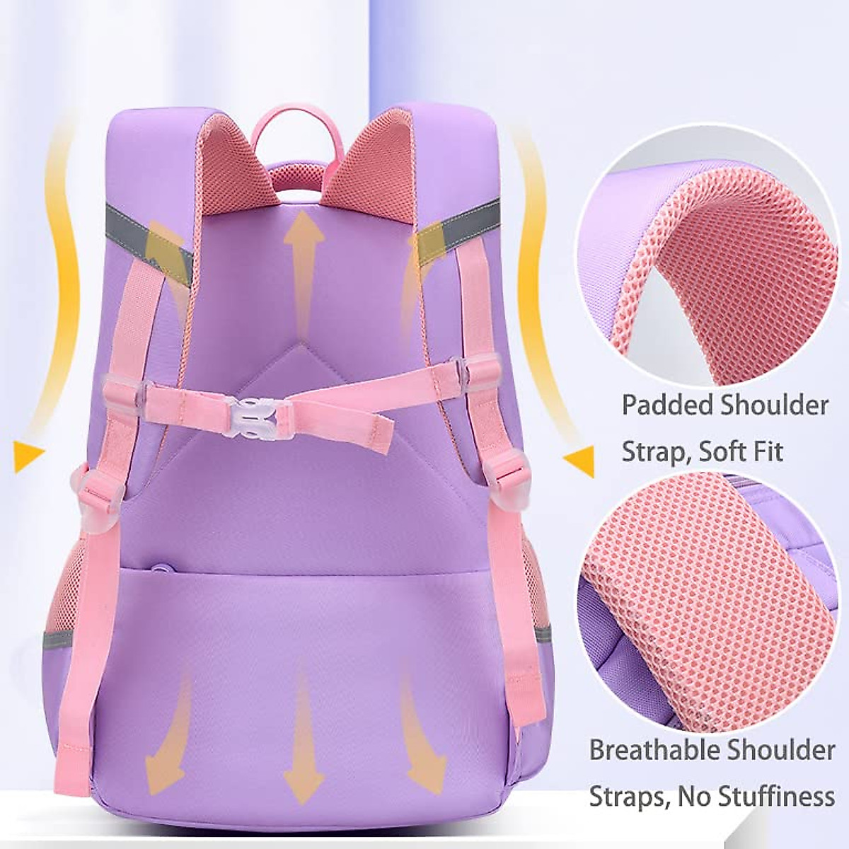 Aeafvot Cute Backpack Travel Backpacks Bookbag for Boys Girls Fashion Students School Bag Durable Water Resistant Rainbow Backpack Navy Large