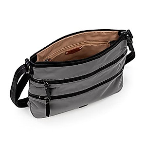 The Sak Womens Esperato Recycled Nylon Crossbody, Slate, One Size US