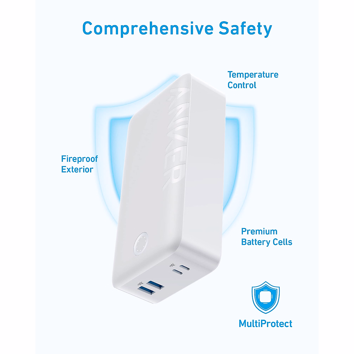 Anker Portable Charger, Power Bank, 40,000mAh 30W Battery Pack with USB-C High-Speed Charging, for MacBook, iPhone iPhone 15/15 Plus/15 Pro/15 Pro Max, iPhone14/13/12 series, Samsung Galaxy, iPad