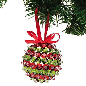 Baker Ross AX530 Sequin Tree Ornament Kits for Kids - Pack of 3, Christmas Tree Ornaments for Creative Art and Craft Supplies, to Make and Decorate.