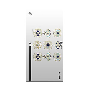 Head Case Designs Officially Licensed Cat Coquillette Blue Gold Art Mix Vinyl Sticker Gaming Skin Decal Cover Compatible With Xbox Series X Console