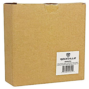 Rockville RWK4CU 4 AWG Gauge 100% Copper Complete Amp Installation Wire Kit OFC