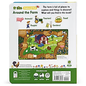 John Deere Around the Farm Explore & Find - A Hidden Look for the Pictures Beginner Board Book for Preschoolers and Toddlers Filled with Tractors, ... and More! (John Deere Explore & Find)