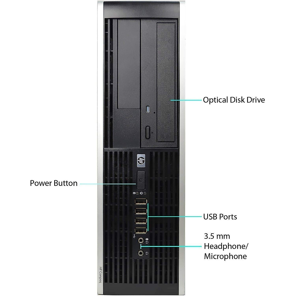 HP Elite 8300 Desktop, Intel Core i5 (3rd Gen) Up To 3.60GHz Quad Core, 16GB RAM, 128GB SSD+500GB, Wi-Fi, DVD-RW, USB 3.0, VGA + 2xDP, KB + MS, WIN 10 Pro-64Bit (Renewed)