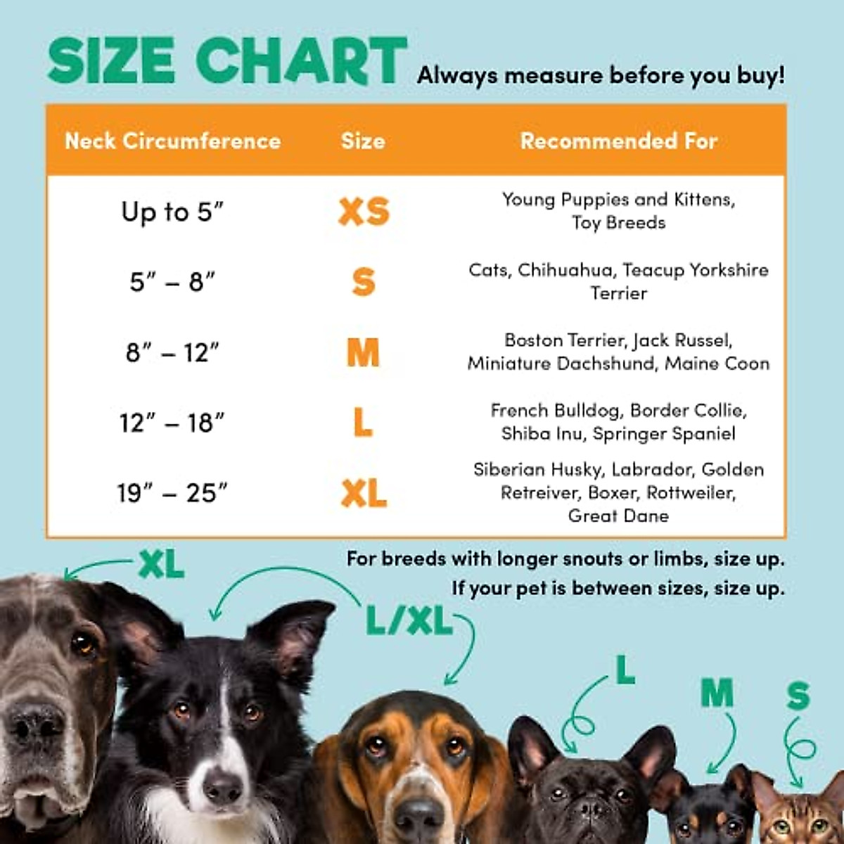 BENCMATE Protective Inflatable Collar for Dogs and Cats - Soft Pet Recovery Collar Does Not Block Vision E-Collar (Large, Rainbow)