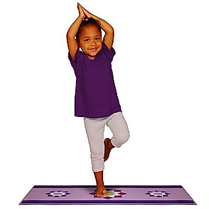 The Little Yoga Exercise Mat Mini Playtime Mat for Babies and Toddlers Non Toxic Non Slip Pretty Lotus Flower Design for Active and Calm Play