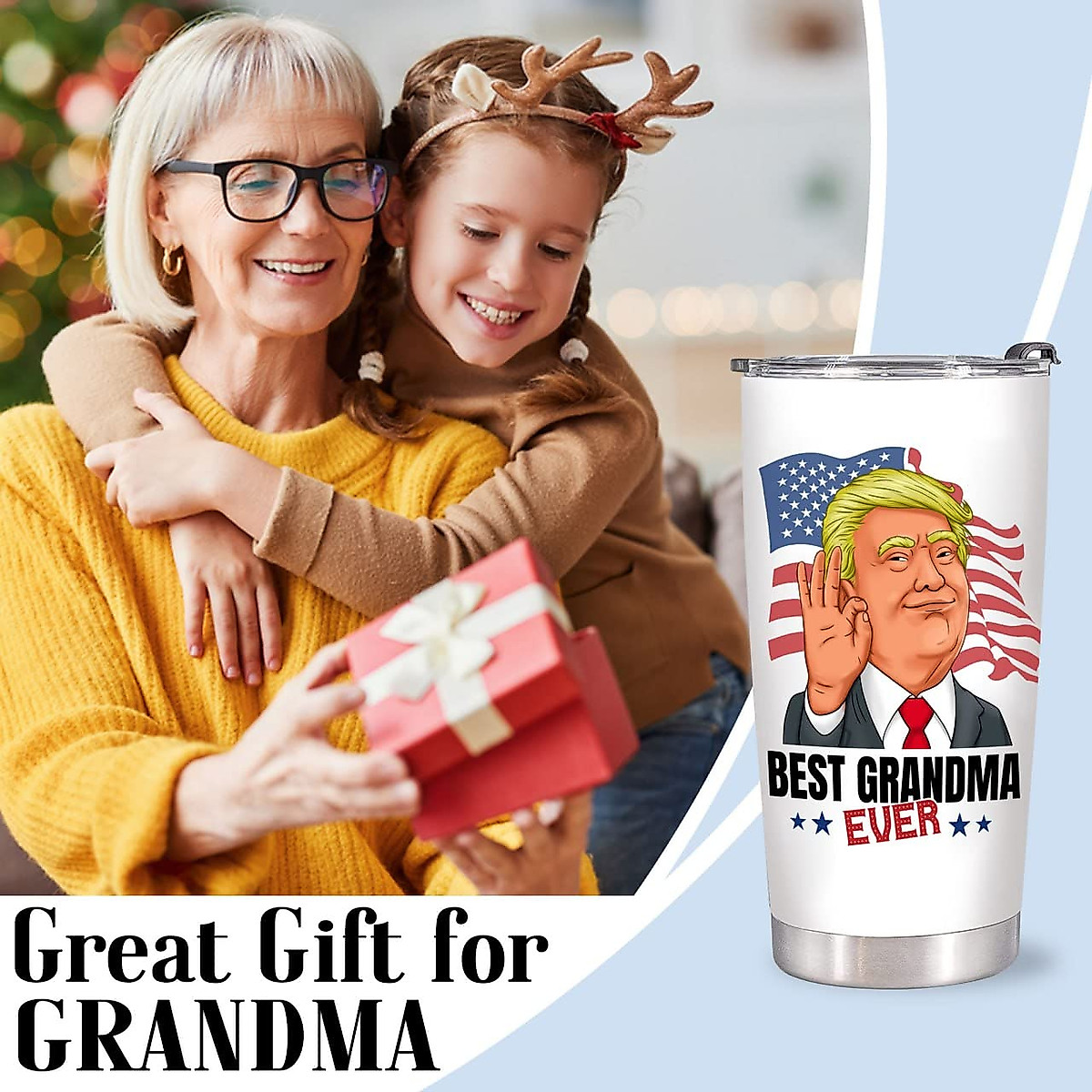 Gifts for Grandma from Grandchildren - Great Grandma Gifts - Christmas Gifts for Grandma - Grandma Christmas Gifts - Grandma Birthday Gifts for Grandma, Grandma Gift Ideas - Grandma Tumbler 20Oz