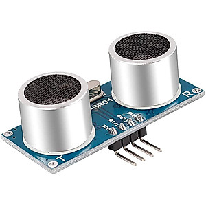 CUQI Ultrasonic Module Distance Measuring Sensor Module Kit, Transmitter and Receiver Module Compatible with DIY Robot Car/Raspberry Pi 4B, 3B+, 3B (4PCS)…