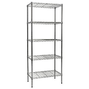 Apollo Hardware Chrome 5-Shelf Wire Shelving 24"x14"x60" (Chrome)