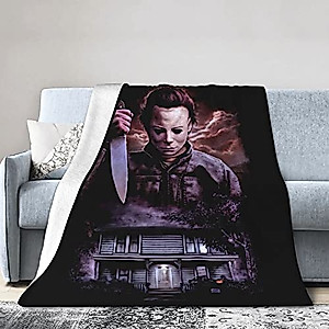 Fleece Blanket Throw Lightweight Blankets for Sofa Couch Bed Camping Travel Super Soft Cozy Throws All Season 50"x40"