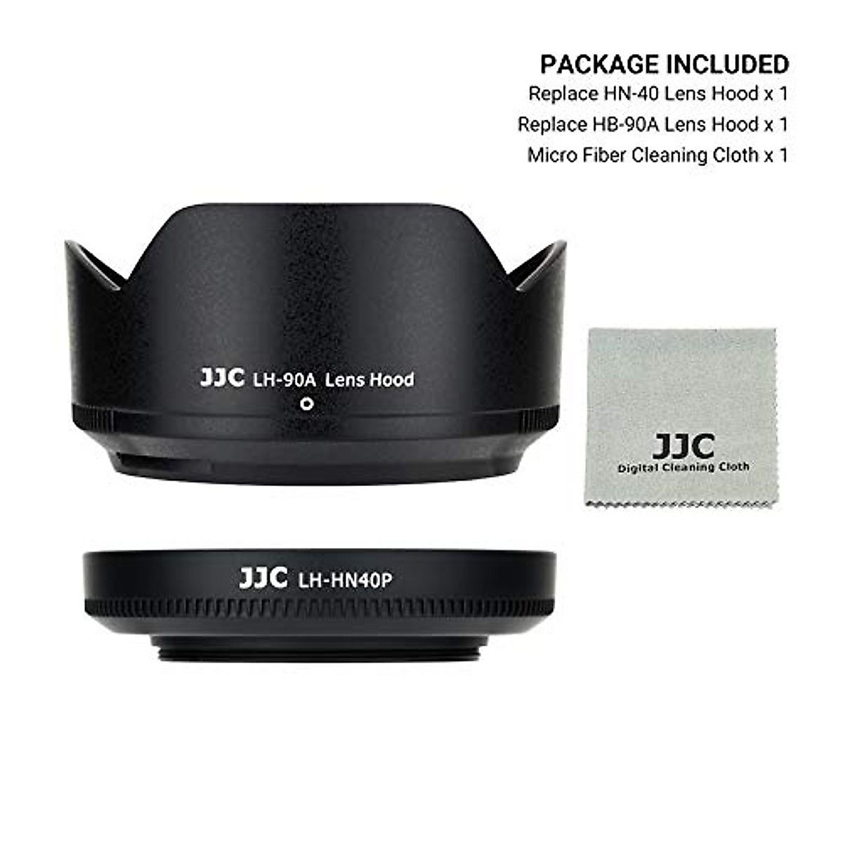 (1+1) Screw on + Bayonet Lens Hood Shade for Nikon Z30 Z50 Z fc Dual Lens Kit (Nikkor Z DX 16-50mm & 50-250mm) Replaces HN-40 and HB-90A Lens Hood