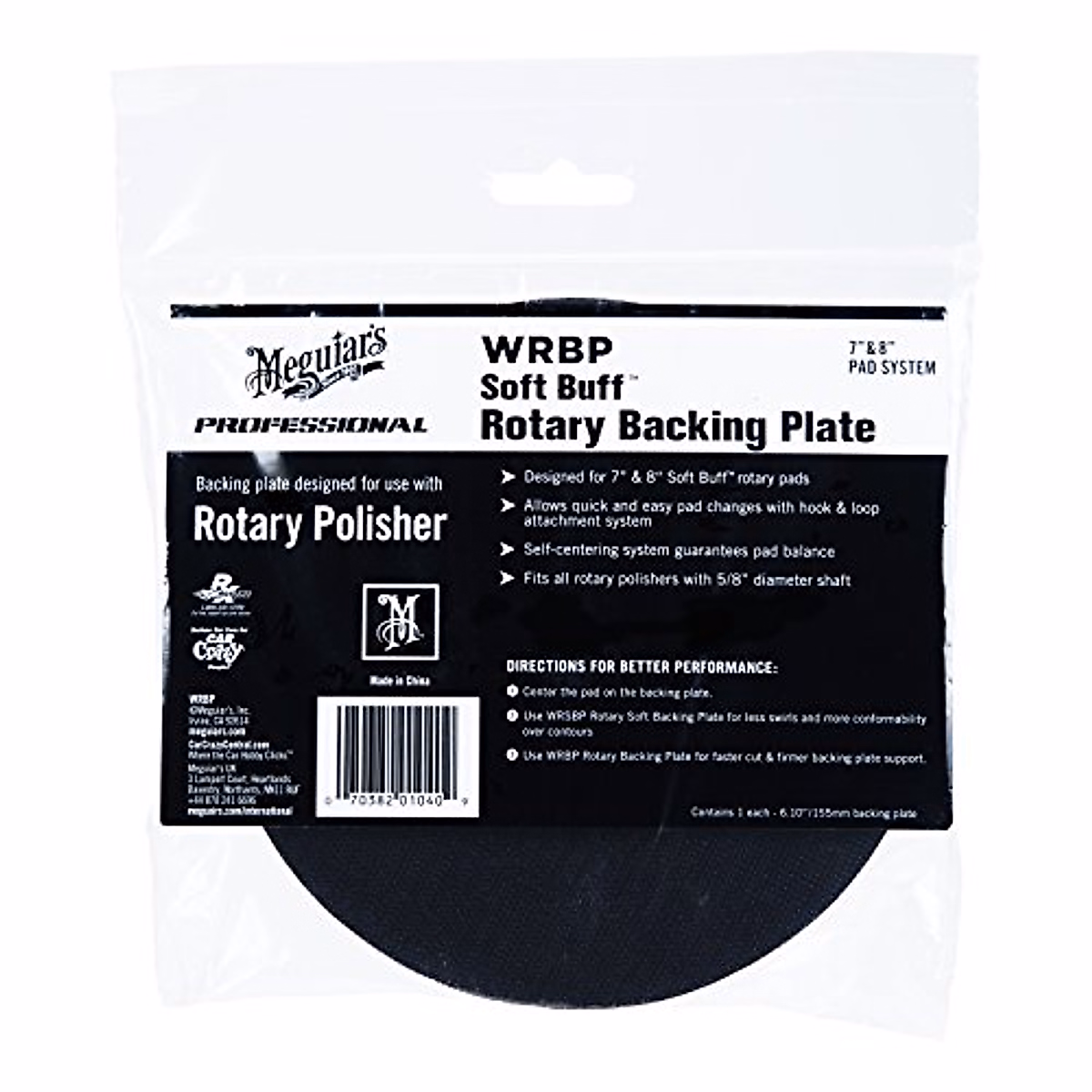 Meguiar's Soft Buff Rotary Backing (WRBP)