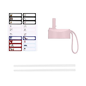 IRON °FLASK Kids Water Bottle - Straw Lid, 20 Name Stickers, Vacuum Insulated Stainless Steel, Double Walled Tumbler Travel Cup, Thermos Mug - Fiesta, 14 Oz