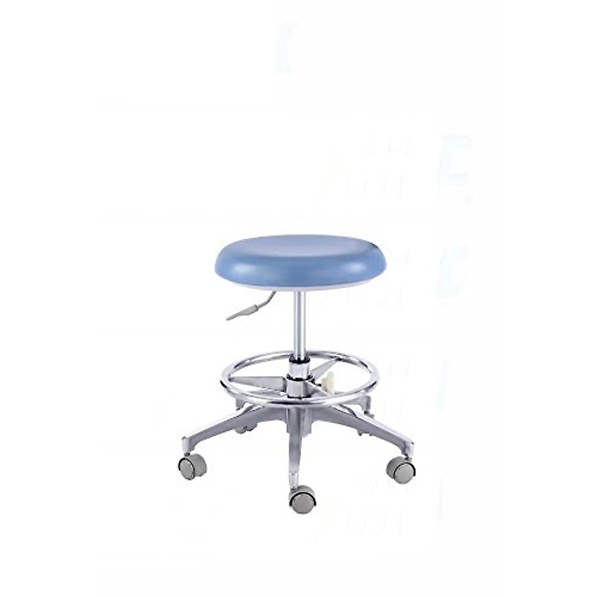 Dental Height Adjustable Lab Stool Leisure Chair PU Leather Commercial Furniture