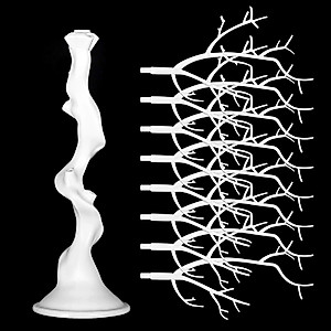 Sziqiqi Small Artificial Tree for Table Centerpiece White Fake Trees 1.9FT Faux Tree for Wedding Party Birthday Garden Home Christmas Decorations Indoor Outdoor