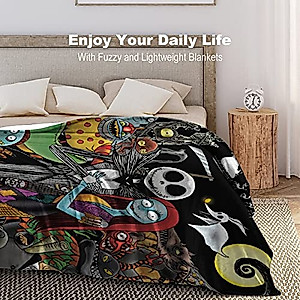 Christmas Blanket Super Soft Throw Blanket Light Weight Plush Flannel Blankets Living Room Sofa Beding for Kids Adults for All Season 50"X40"