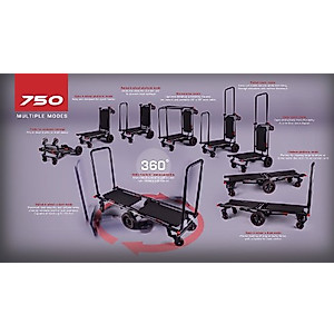 Krane AMG AMG750 Multi-Mode Folding Longbed Cart with 750-Pound Capacity