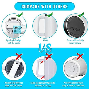 40oz Sublimation Tumbler With Handle And Straw Lid, Stanley Dupe 40oz Sublimation Tumbler With Removable Handle,Stainless Steel Double Wall Insulated Tumbler Blanks For Heat Transfer