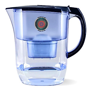 Life Ionizer Pitcher of Life 3.8L Alkaline Water Pitcher with 2L Filtering Capacity, 6 Stage Superior Filter Cartridge, BPA-Free, Eco-Friendly