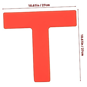 Kisangel 2pcs Stadium Landmark Sticker Labels Non Skid Rug Outdoor Sign Sports Supplies Tennis Basketball Court Stencil Kit for Concrete Marker Tray for Outdoor Sit Marker Tennis Court Line