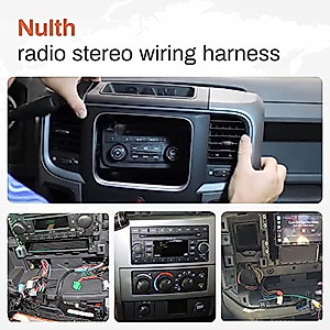 NuIth Car Radio Stereo Wire Harness Connector Antenna Adapter for Ford 2006-2012, Lincoln 2006-2010, Mercury 2006-2009 Fit OEM Radio Amplifier Wiring Harness RCA Adaptor Plug Installation